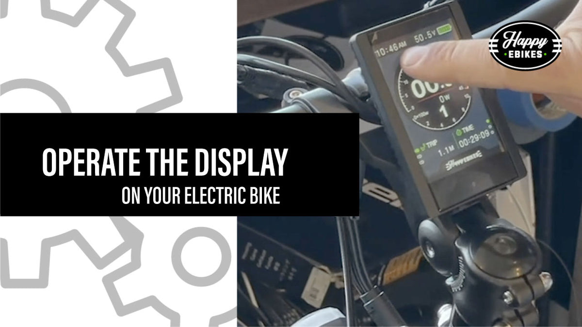 Video - Operate the Display On An Electric Bike – Happy EBikes