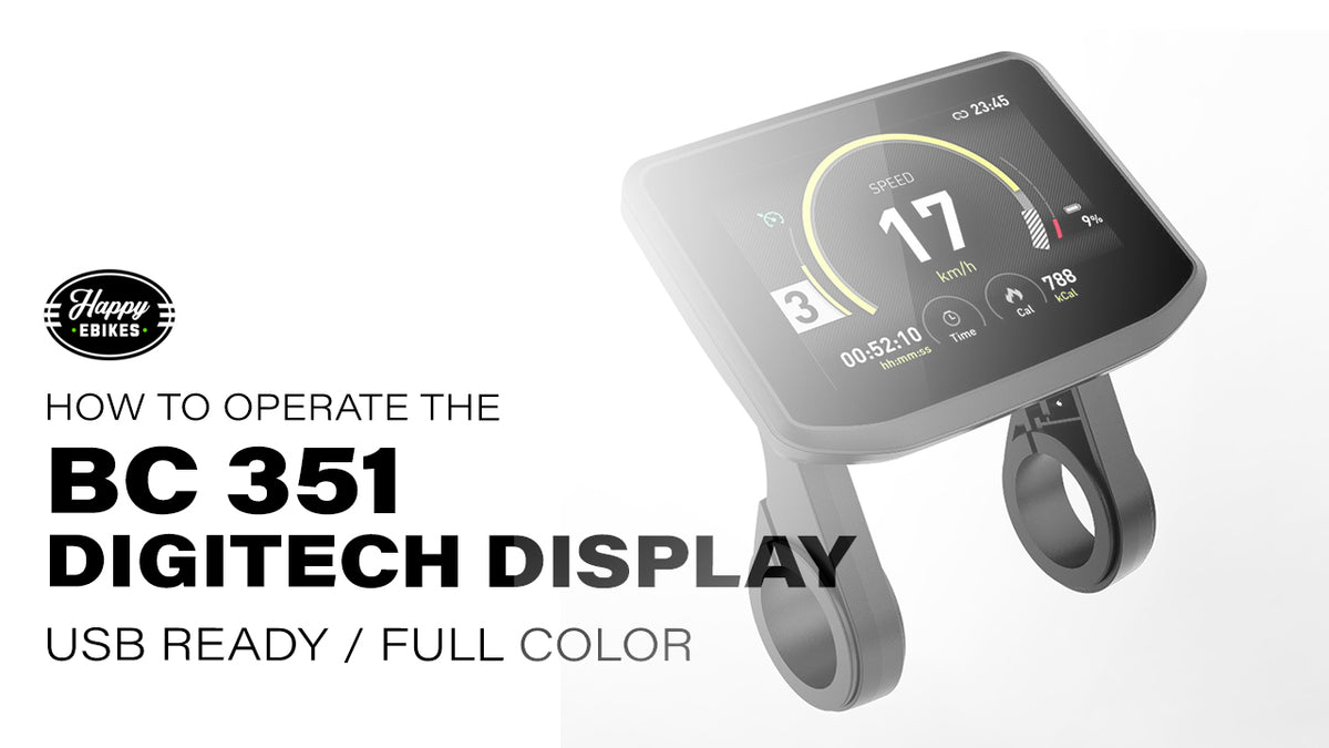 VIDEO - How to Operate the BC 351 Digitech Display on your Electric Bi ...